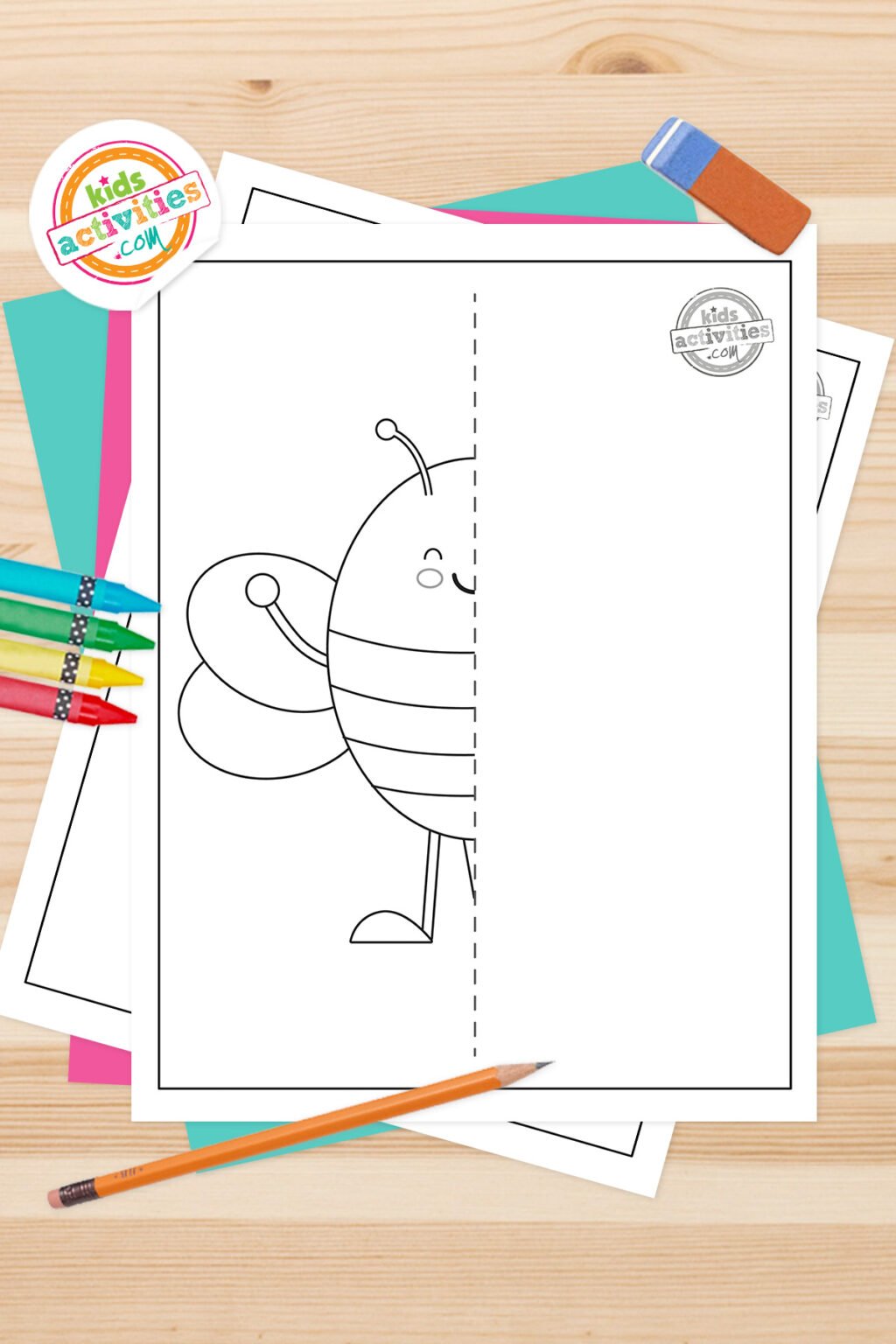 Draw The Other Half! Symmetry Drawing Worksheets Kids Activities Blog