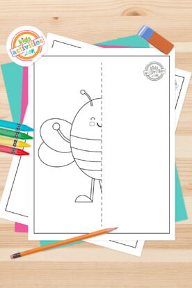 Draw The Other Half! Symmetry Drawing Worksheets Kids Activities Blog