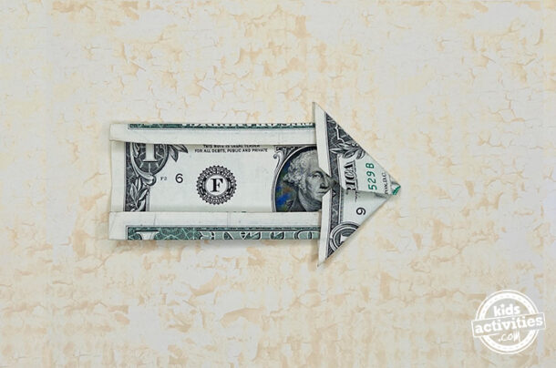 How To Make a Dollar Bill Origami Home - Kids Activities Blog