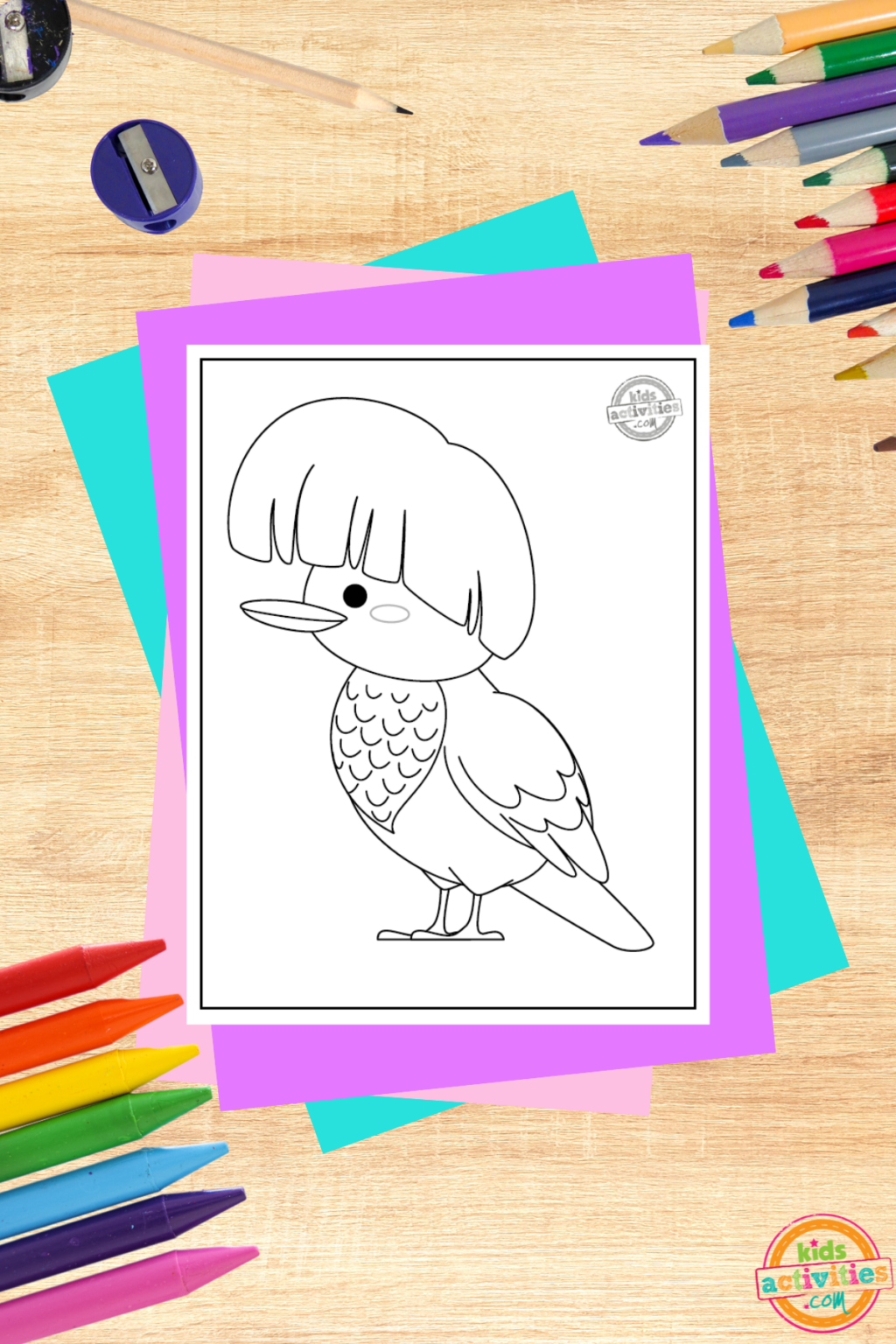 Neat Umbrella Bird Coloring Page | Kids Activities Blog