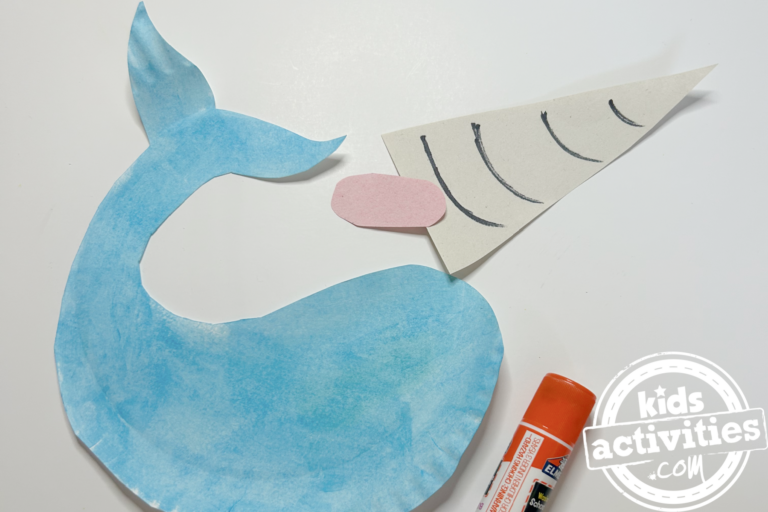 Cute Narwhal Paper Plate Craft for Kids | Kids Activities Blog