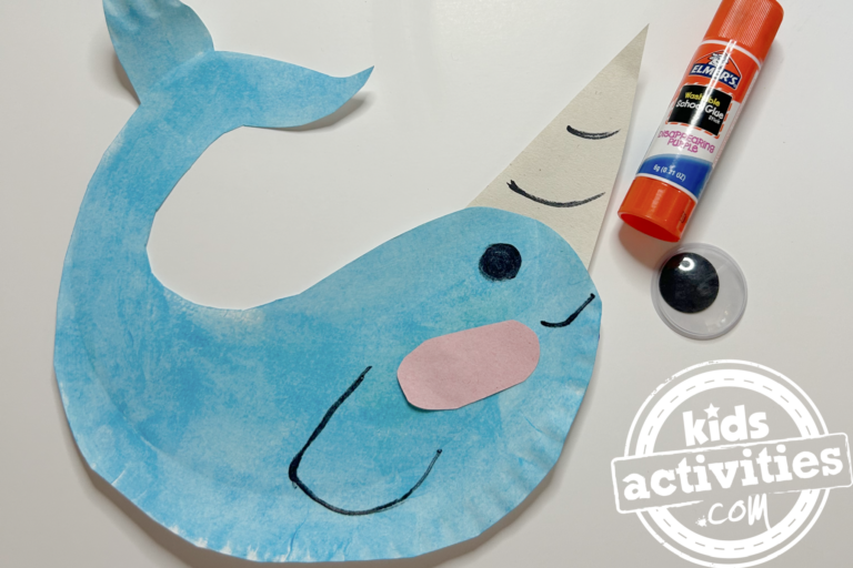 Cute Narwhal Paper Plate Craft for Kids | Kids Activities Blog