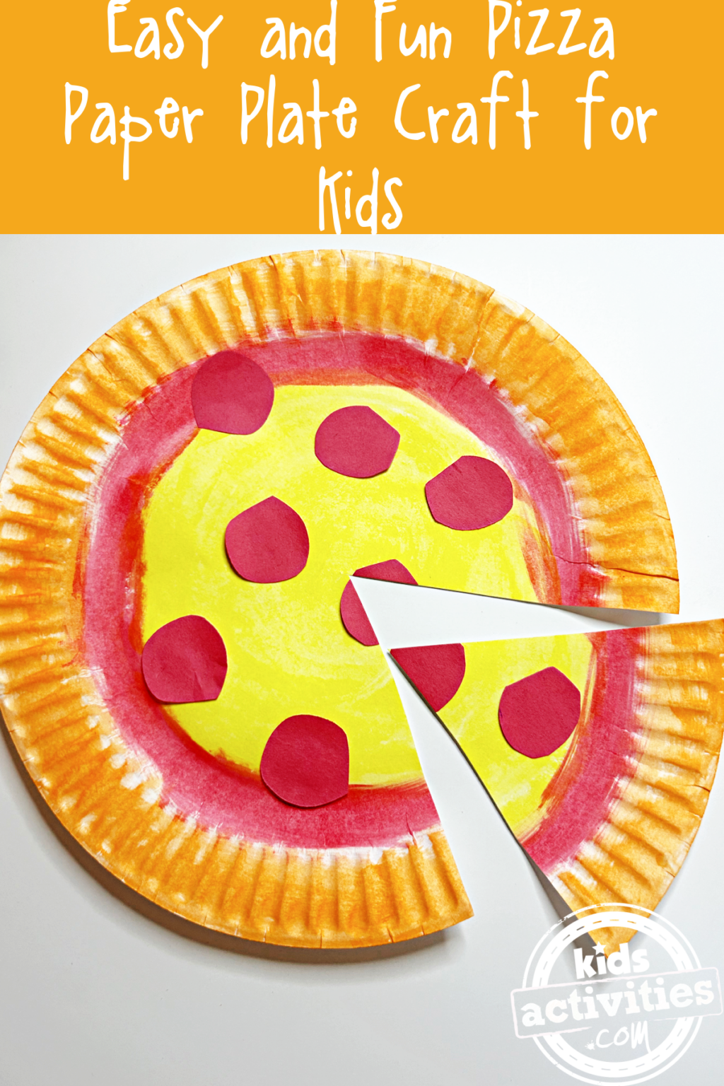 Easy and Fun Pizza Paper Plate Craft for Kids | Kids Activities Blog