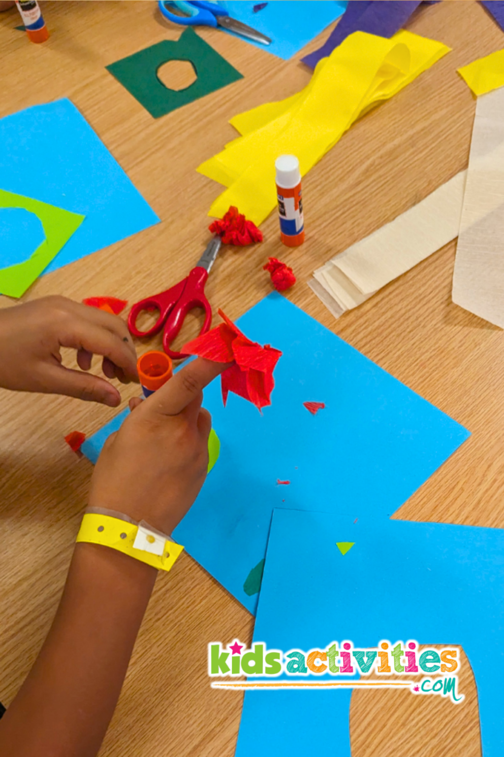 Tissue Paper Lily Pad Art Project for Kids | Kids Activities Blog