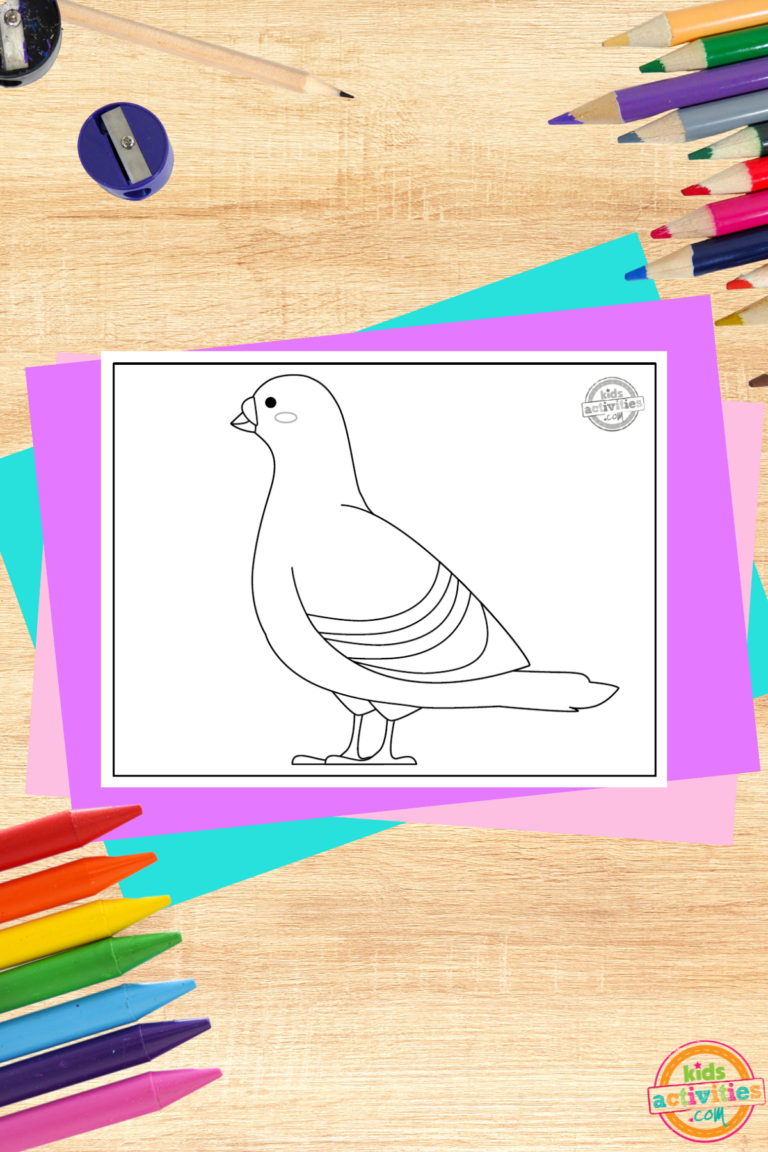 Free Printable Pigeon Coloring Page | Kids Activities Blog
