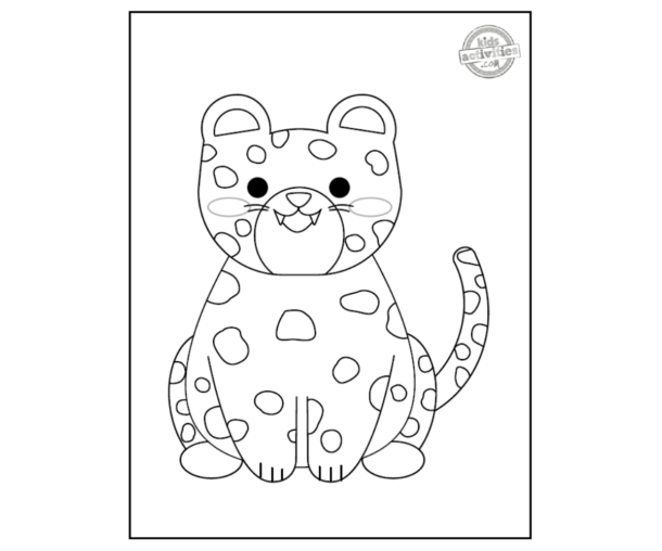 Adorable Free Jaguar Coloring Page | Kids Activities Blog