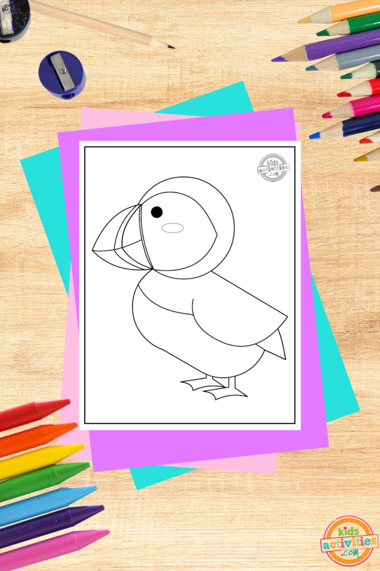 Cute Puffin Coloring Page For Kids | Kids Activities Blog