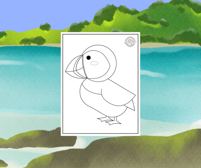 Cute Puffin Coloring Page For Kids | Kids Activities Blog