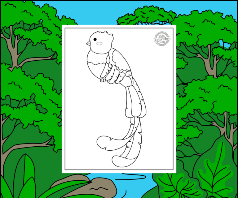 Printable Quetzal Coloring Page For Kids | Kids Activities Blog