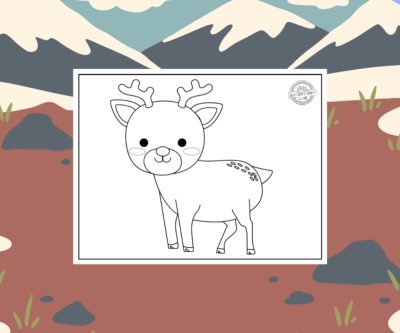 Printable Reindeer Coloring Page For Kids Kids Activities Blog