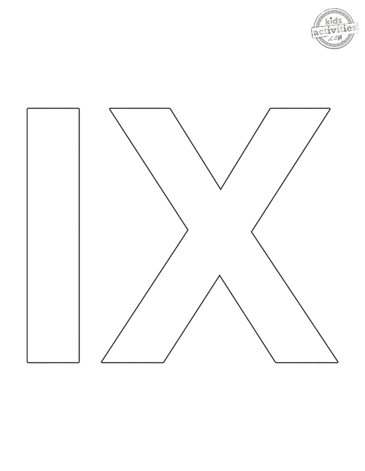 Printable Roman Numerals 1-10 For Kids | Kids Activities Blog