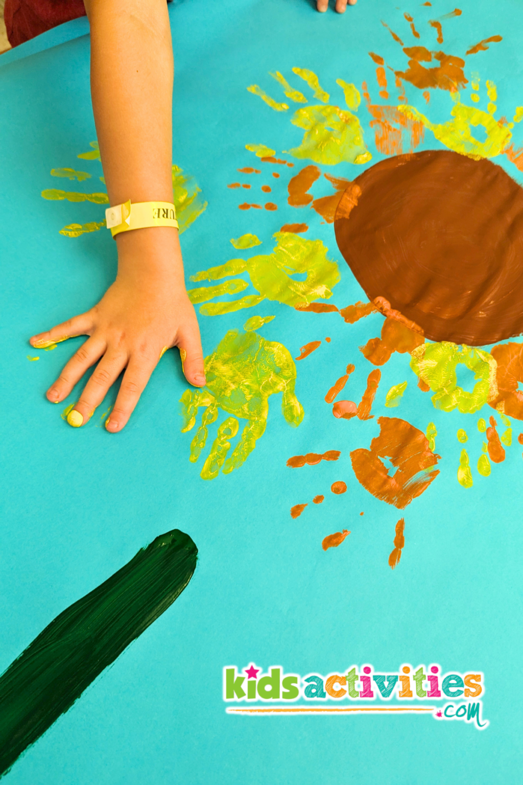 Sunflower Handprint Painting Art Project for Kids | Kids Activities Blog
