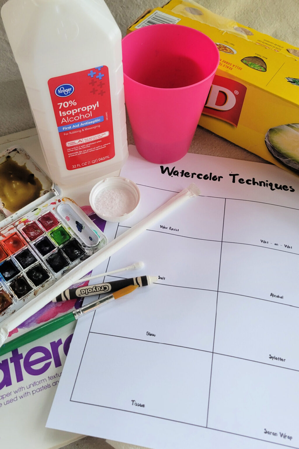 Fun Watercolor Techniques Art Project for Kids • Kids Activities Blog