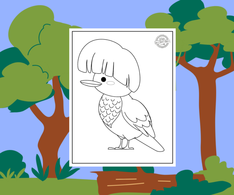 Neat Umbrella Bird Coloring Page | Kids Activities Blog