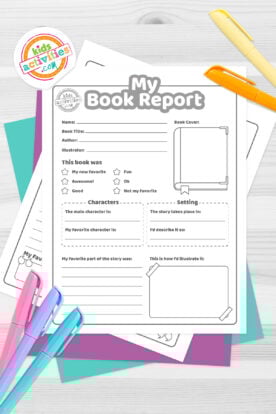 Book Report Template For Avid Readers | Kids Activities Blog