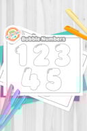 Super Fun Bubble Numbers 0-9 Printable! | Kids Activities Blog