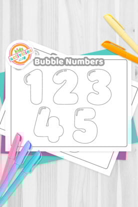 Super Fun Bubble Numbers 0-9 Printable! | Kids Activities Blog
