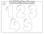 Super Fun Bubble Numbers 0-9 Printable! | Kids Activities Blog