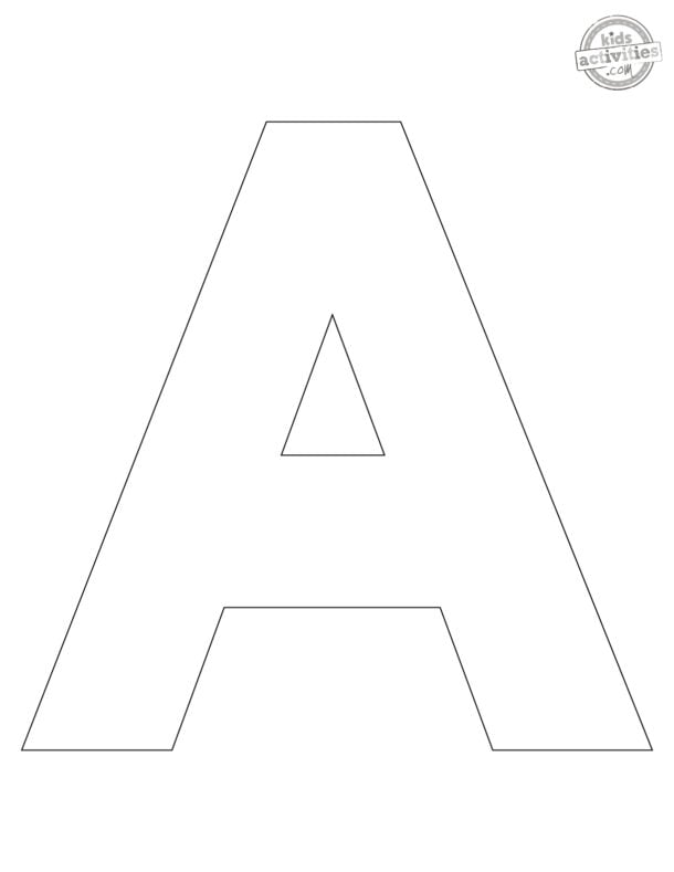 Cardboard Letters Templates To Print | Kids Activities Blog