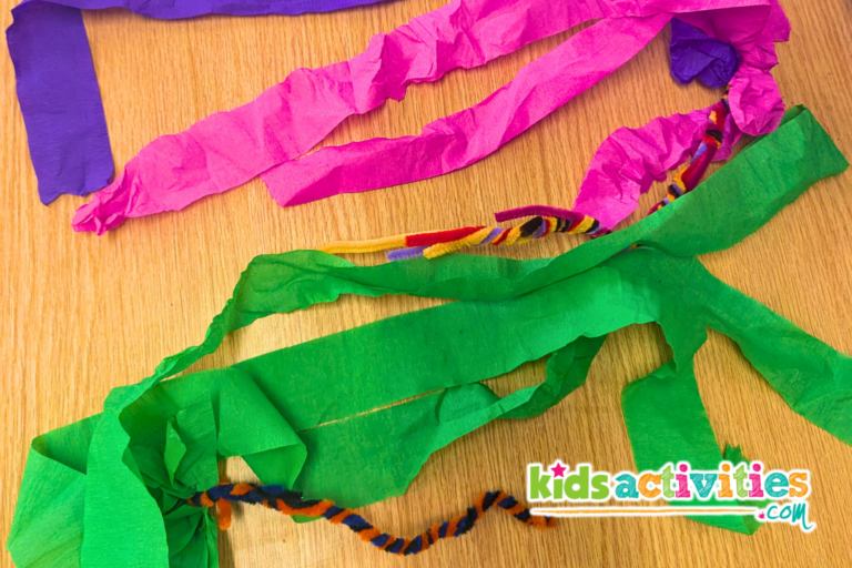 Magic Wand Art With Pipe Cleaners and Streamers | Kids Activities Blog