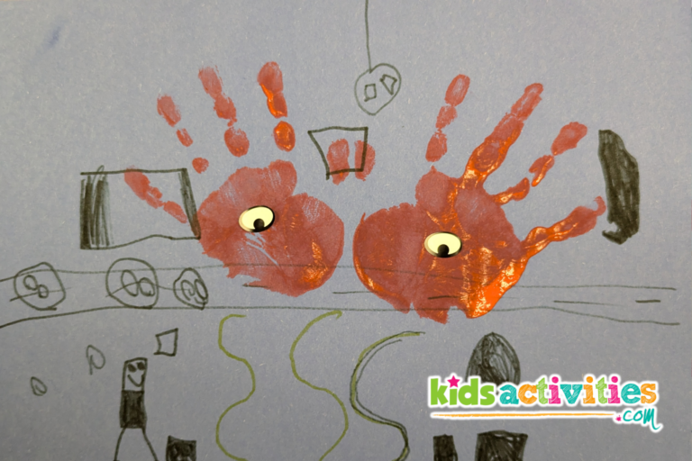 Silly Handprint Crab Painting Art Project for Kids | Kids Activities Blog