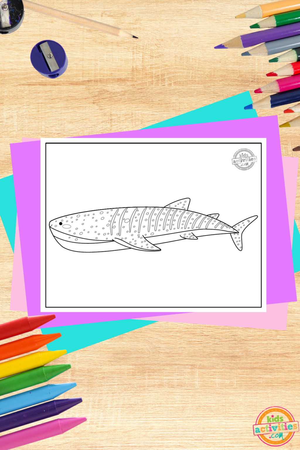 Wonderful Whale Shark Coloring Page | Kids Activities Blog