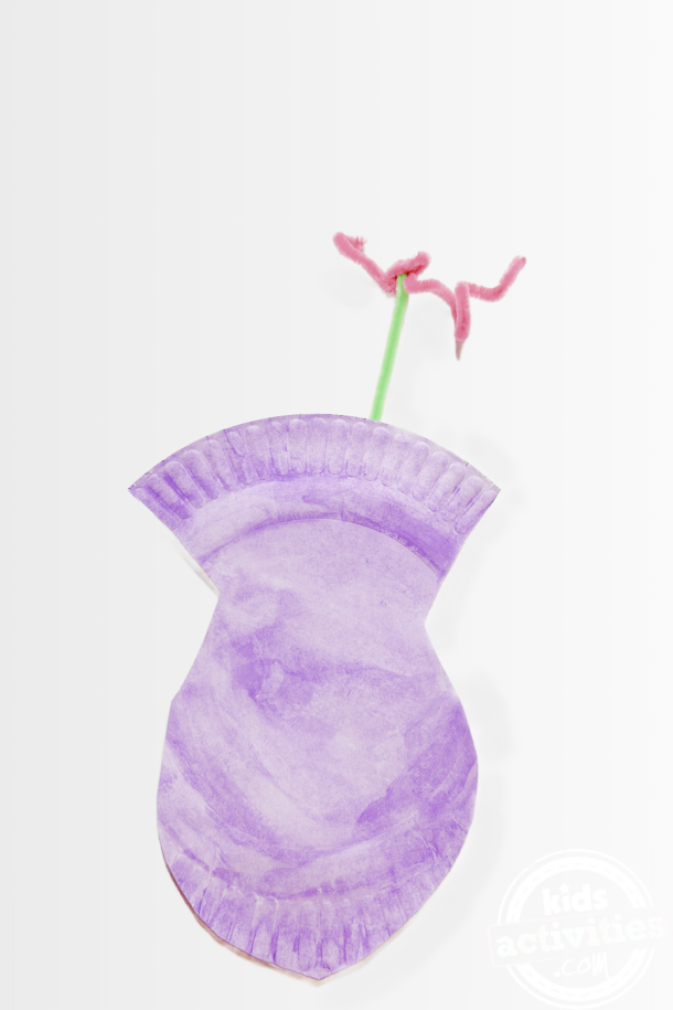 Cute and Easy 3D Paper Plate Vase Craft for Kids | Kids Activities Blog