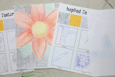 Implied Textures Art Project • Kids Activities Blog