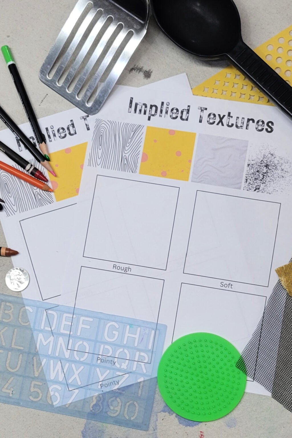 Implied Textures Art Project • Kids Activities Blog