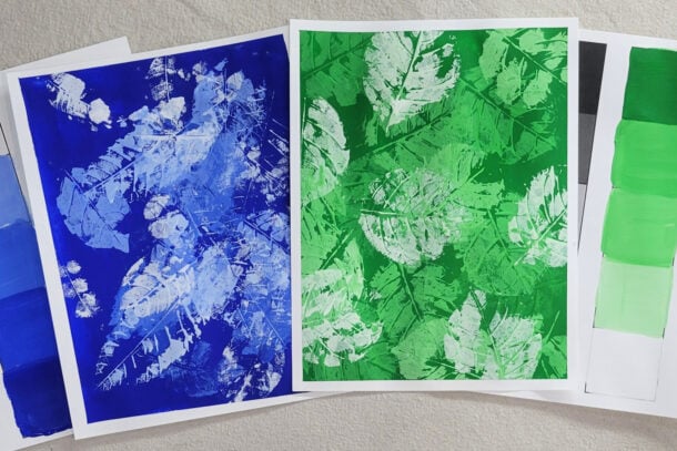 Leaf Printing Art Project • Kids Activities Blog