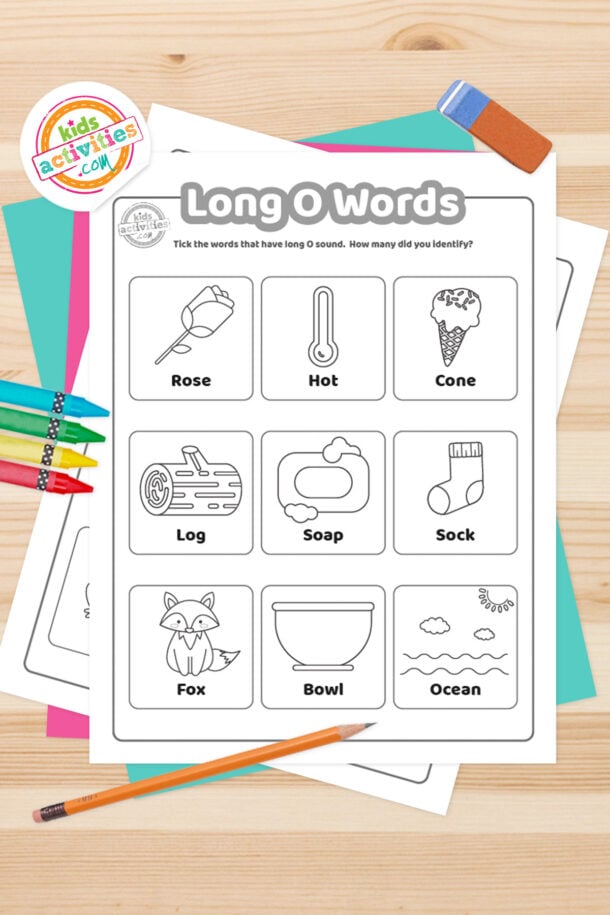 Long O Words Worksheets To Print | Kids Activities Blog