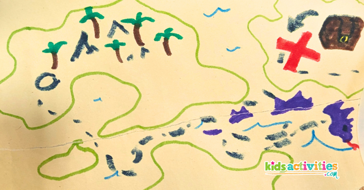 Explore the Sea With This Treasure Map Art Project for Kids! | Kids ...
