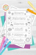 Learn The Months in Order in Spanish {Free Printables} | Kids ...