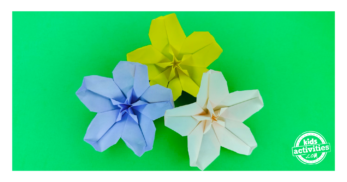 Learn How To Fold An Origami Flower | Kids Activities Blog