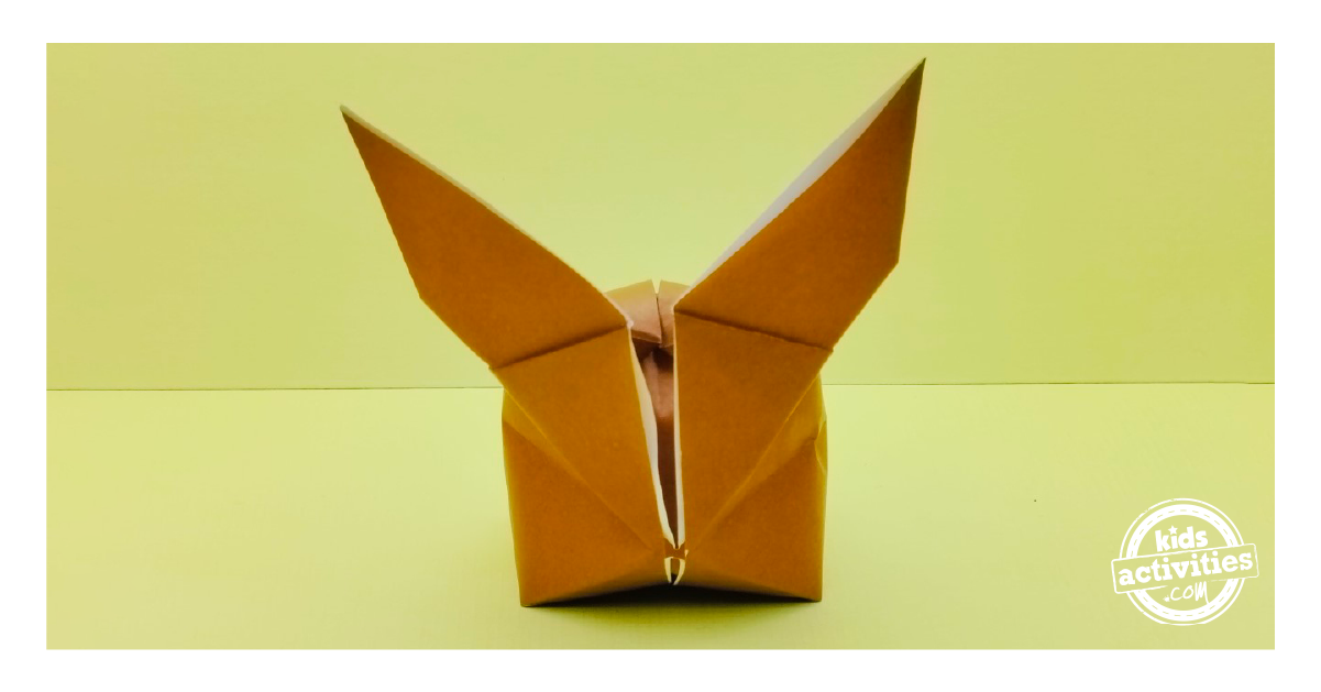 Extremely Easy Origami Rabbit Tutorial For Kids | Kids Activities Blog