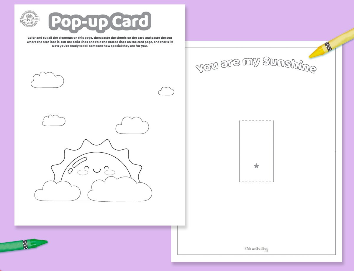 Make Your Own Pop-Up Card {Free Templates} | Kids Activities Blog