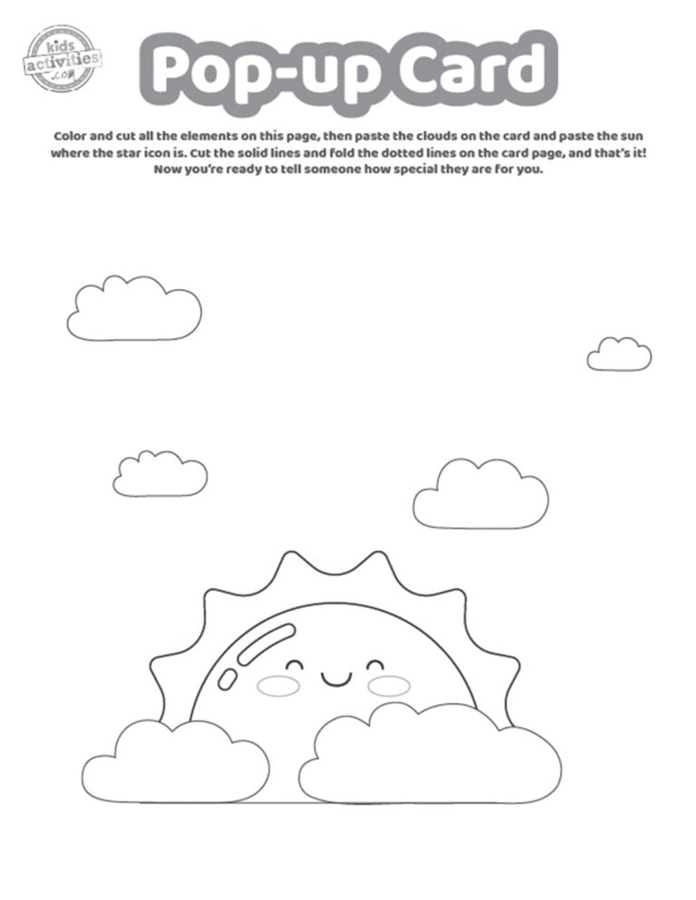 Make Your Own Pop-Up Card {Free Templates} | Kids Activities Blog