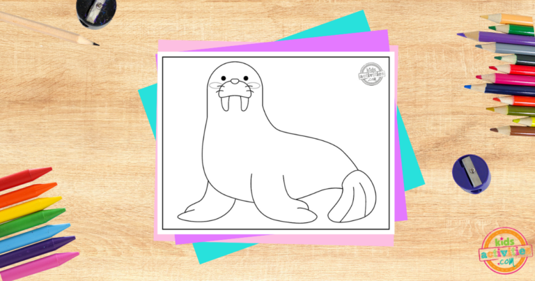 Fun and Free Walrus Coloring Page | Kids Activities Blog