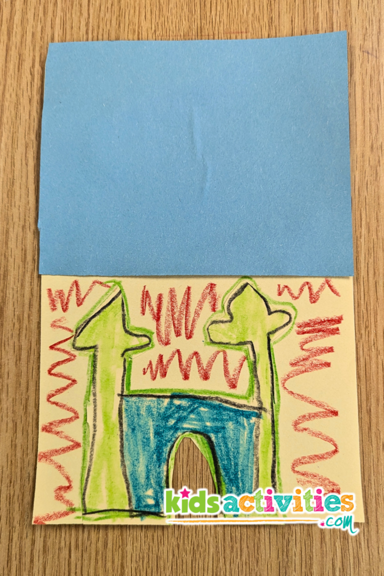 Easy Paper Sandcastle Art Project | Kids Activities Blog