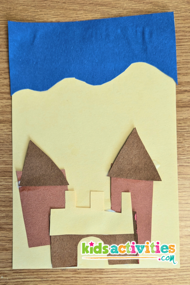 Easy Paper Sandcastle Art Project | Kids Activities Blog