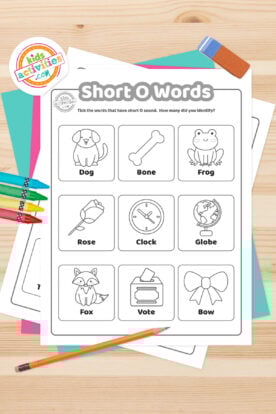 Free Printable Short O Words Worksheets | Kids Activities Blog