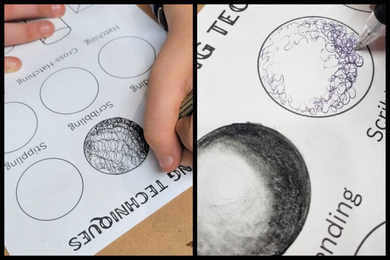 Shading Techniques Art Project for Older Kids • Kids Activities Blog