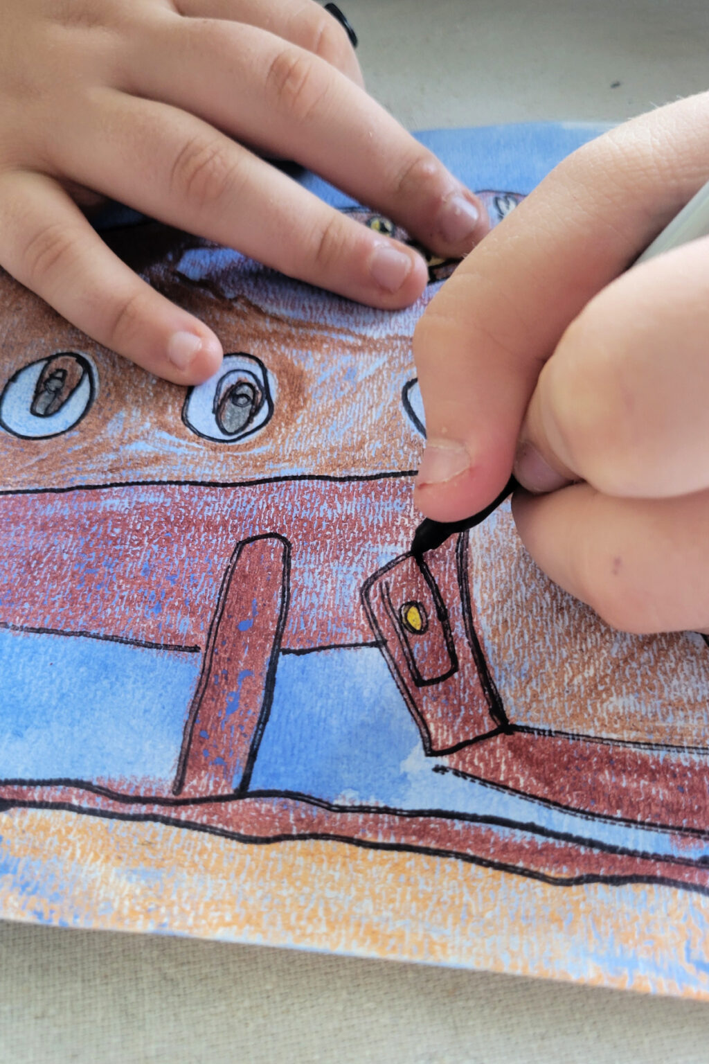Underwater Scene Wax Resist Art Project for Kids • Kids Activities Blog