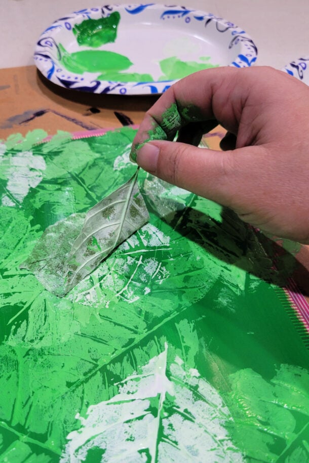 Leaf Printing Art Project • Kids Activities Blog
