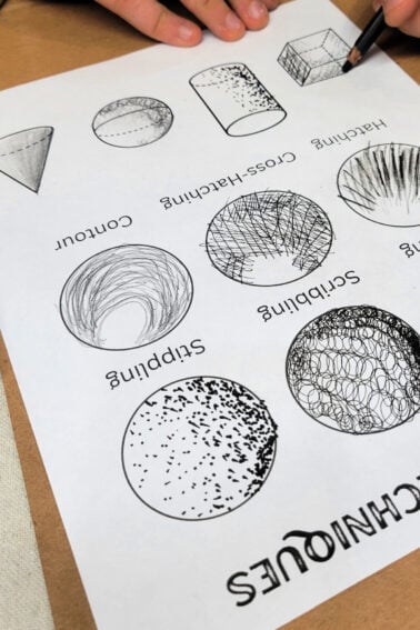 Shading Techniques Art Project for Older Kids • Kids Activities Blog