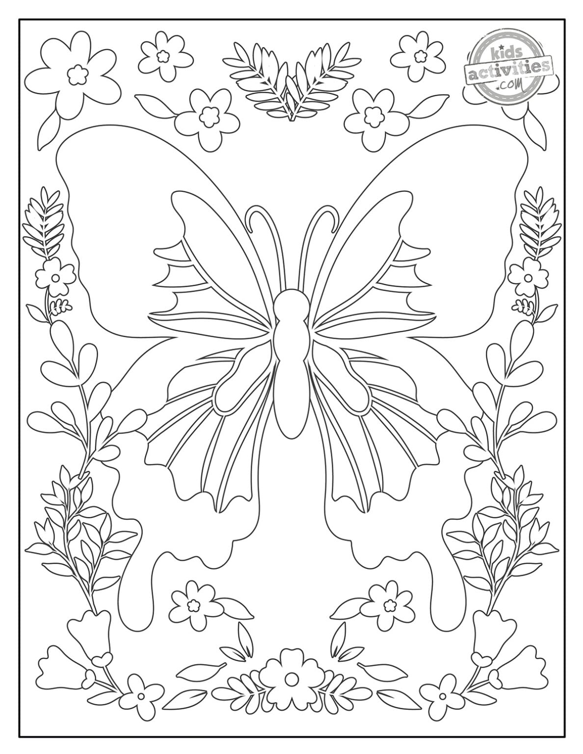 Symmetry Art For Kids To Color Kids Activities Blog