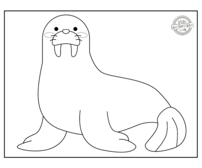 Fun and Free Walrus Coloring Page | Kids Activities Blog