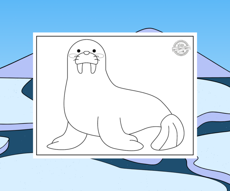 Fun and Free Walrus Coloring Page | Kids Activities Blog