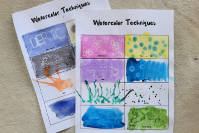 Fun Watercolor Techniques Art Project for Kids • Kids Activities Blog