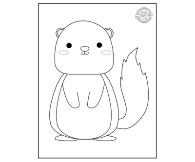 Fun Xerus Coloring Page For Kids | Kids Activities Blog